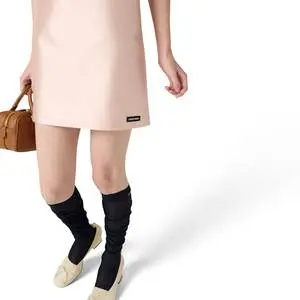 Miu Miu Silk And Wool Mini-dress