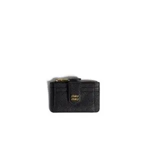 Miu Miu Leather Card Holder - Black