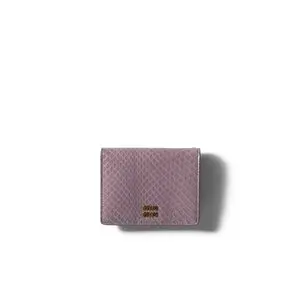 Miu Miu Small Ayers Leather Wallet - Wisteria