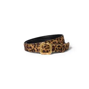 Miu Miu Printed Leather Belt - Honey
