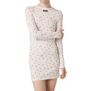 Miu Miu Ribbed Jersey Dress