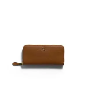 Miu Miu Large Leather Wallet - Cognac
