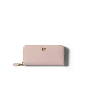Miu Miu Large Leather Wallet - Gem