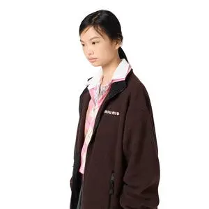Miu Miu Fleece Zip-up Jacket