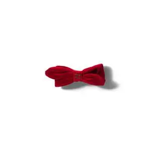 Miu Miu Velvet Bow Hair Clip - Red