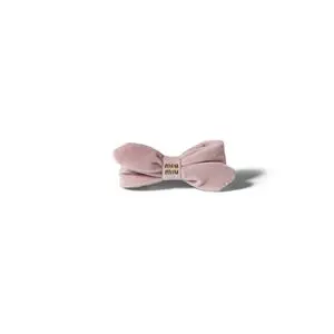 Miu Miu Velvet Hair Clip - Alabaster Pink