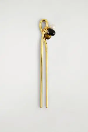 Cos Charm-detail Hair Pin - Gold-coloured