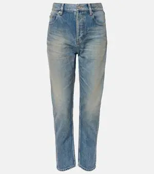 Saint Laurent 90s Cropped Slim Jeans