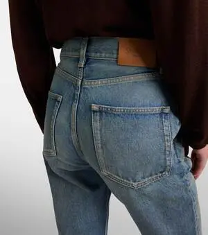Saint Laurent 90s Cropped Slim Jeans