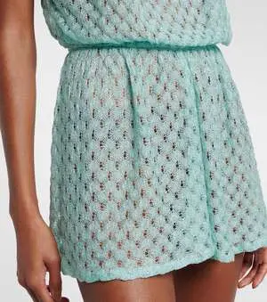 Missoni Open-knit Lamé Romper
