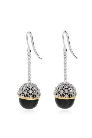 TOTEME Long Crystal Dangle Earrings - Silver
