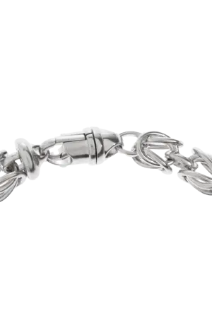 TOTEME Brass Link Choker Necklace - Silver