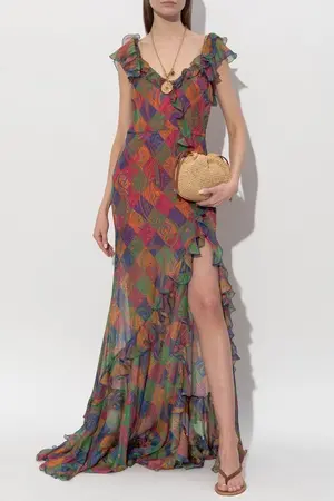 Etro Printed Silk Maxi Dress - Multicolour