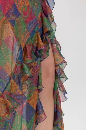 Etro Printed Silk Maxi Dress - Multicolour