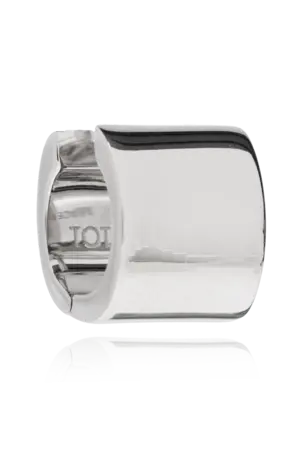 TOTEME Brass Hoop Earrings - Silver