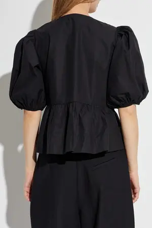 GANNI Top With Decorative Front Ties