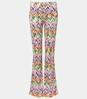 Missoni Zigzag High-rise Flared Pants - Multicoloured