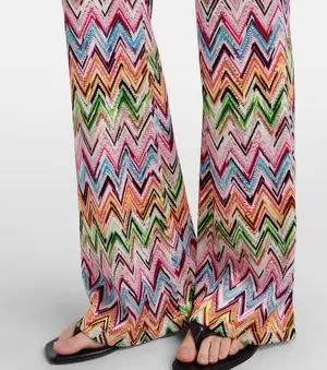Missoni Zigzag High-rise Flared Pants - Multicoloured
