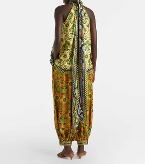 ALEMAIS Cece Floral Halterneck Top - Multicoloured