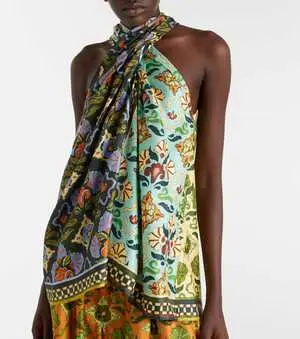 ALEMAIS Cece Floral Halterneck Top - Multicoloured