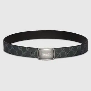 Gucci Belt With Plaque Buckle - Black