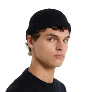 Gucci Rib Knit Wool Beanie - Black