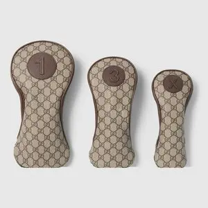 Gucci Gg Golf Club Covers, Set Of Three - Beige