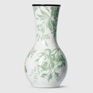 Gucci Herbarium Print Vase - Green