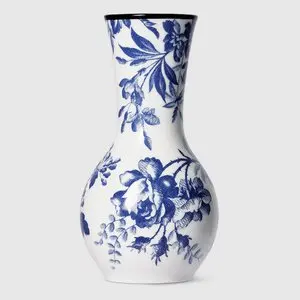 Gucci Herbarium Print Vase - Blue