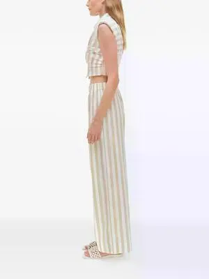 Simkhai Emie Striped Blouse - Neutrals