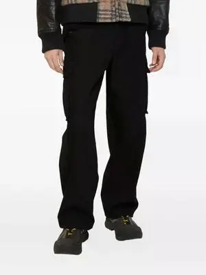 Burberry Check Trim Cargo Pants - Grey
