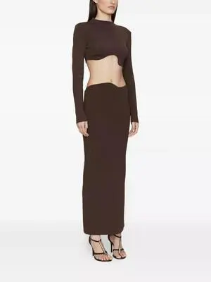 Christopher Esber Maparadita Long-sleeve Cutout Top