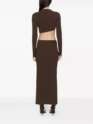 Christopher Esber Maparadita Long-sleeve Cutout Top