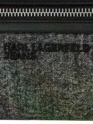 Karl Lagerfeld Washed-denim Bag - Grey