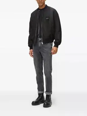 Karl Lagerfeld Logo-patch Bomber Jacket