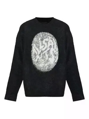 ALLSAINTS Graphic Print Knitwear - Black