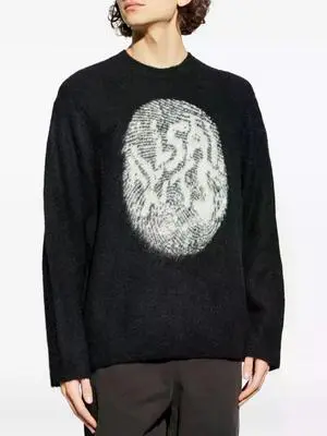 ALLSAINTS Graphic Print Knitwear - Black