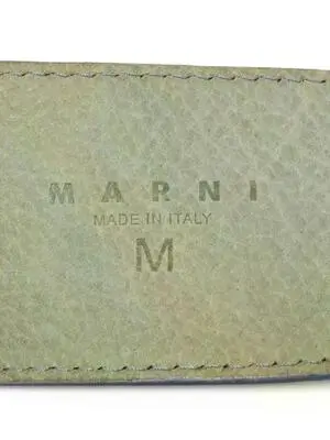 Marni Oval Buckle Leather Belt