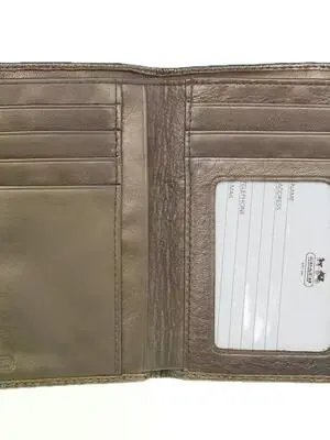 COACH VINTAGE Metallic-effect Leather Wallet