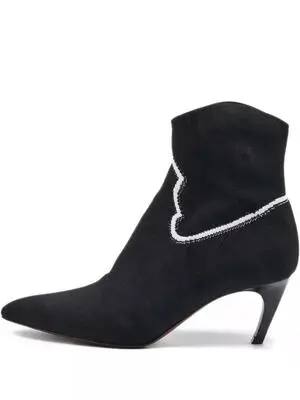Dior 2024 Embroidered Ankle Boots