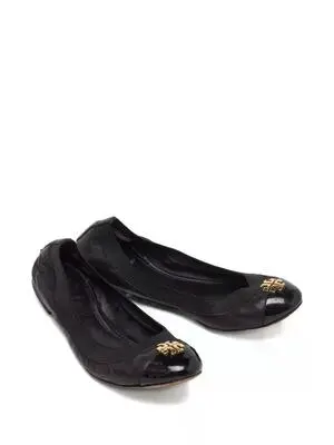 Tory Burch Patent Leather Emblem Ballet Flats
