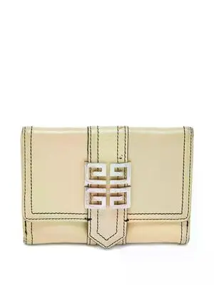 Givenchy Logo-plaque Leather Wallet - Neutrals