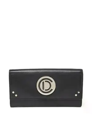 Dior Leather Continental Wallet - Black