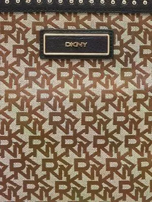 Dkny Monogram Canvas Tote Bag
