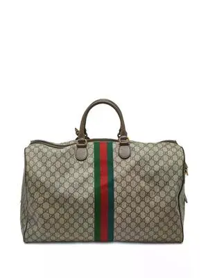 Gucci Savoy Monogram Stripe Duffle Bag