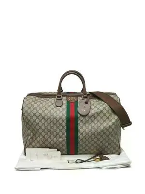 Gucci Savoy Monogram Stripe Duffle Bag