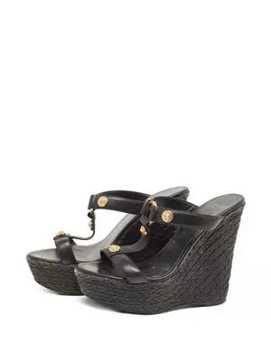 Versace 130mm Leather Heeled Sandals