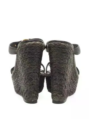 Versace 130mm Leather Heeled Sandals