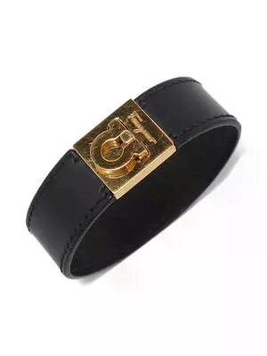 FERRAGAMO Gancini Leather Bracelet