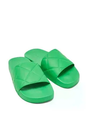 Bottega Veneta Diamond-pattern Slides